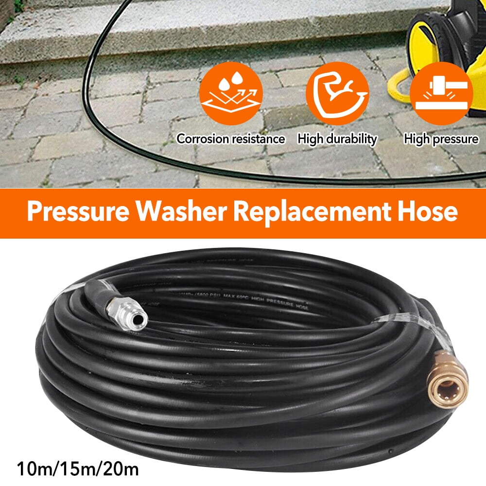 Homitt 3/8" Pressure Washer Replacement Hose, 15M Replacement High ...