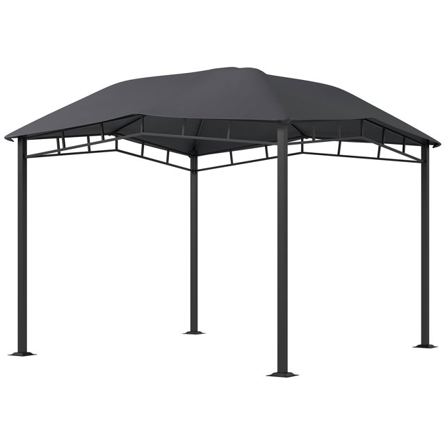Homiyad 10' x 10' Soft Top Patio Gazebo Outdoor Canopy with Geometric ...