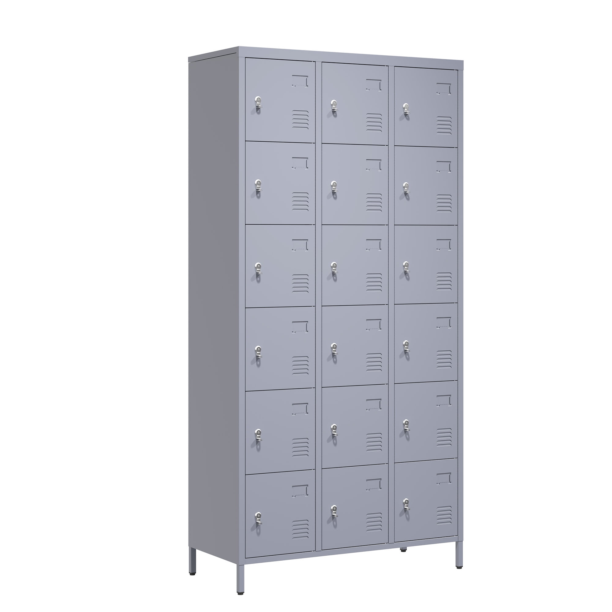 Homiyad 18 Door 72"H Metal Lockers with Lock for Employees,Storage ...