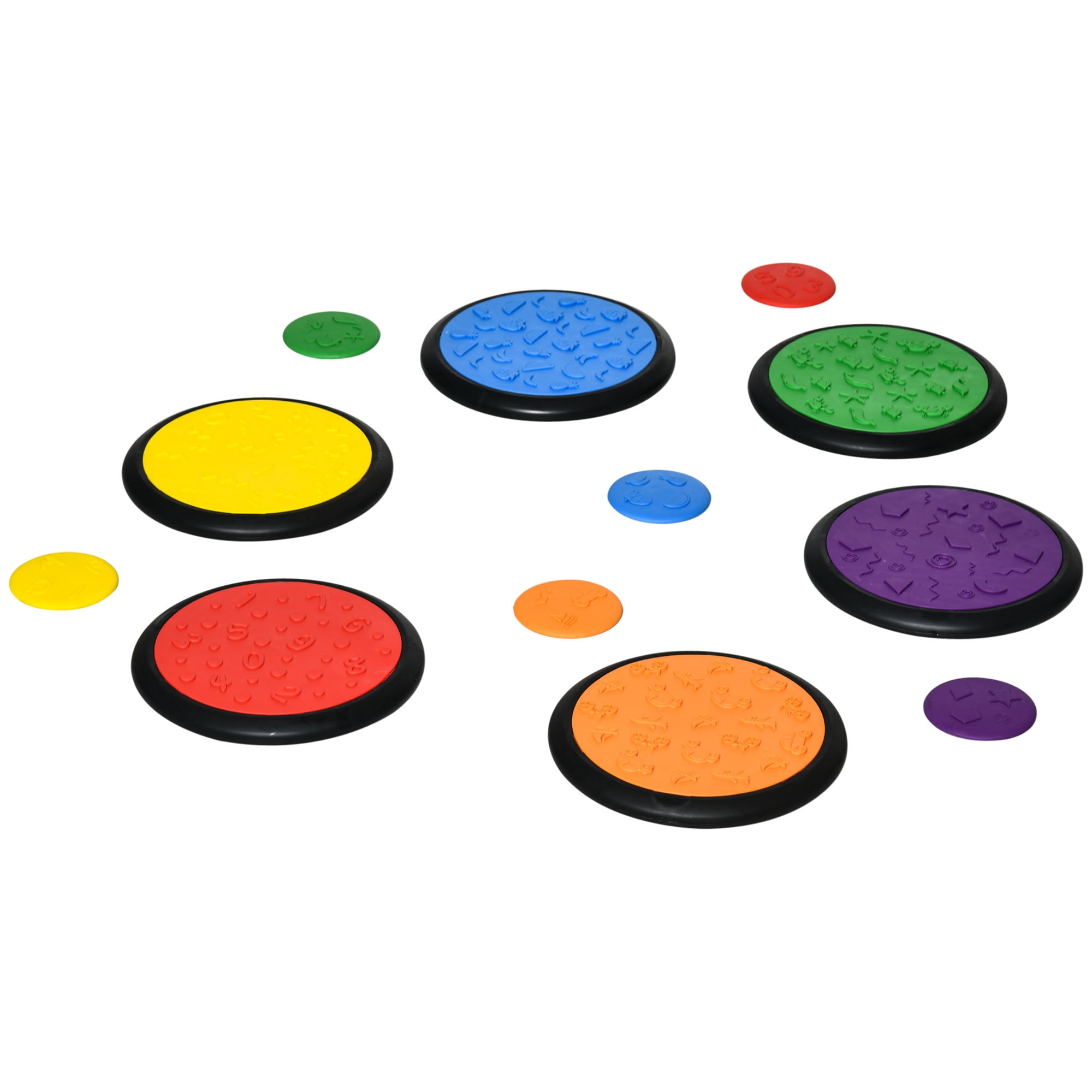Homiyad Blindfolded and Barefoot Tactile Discs, Sensory Discs for Kids ...