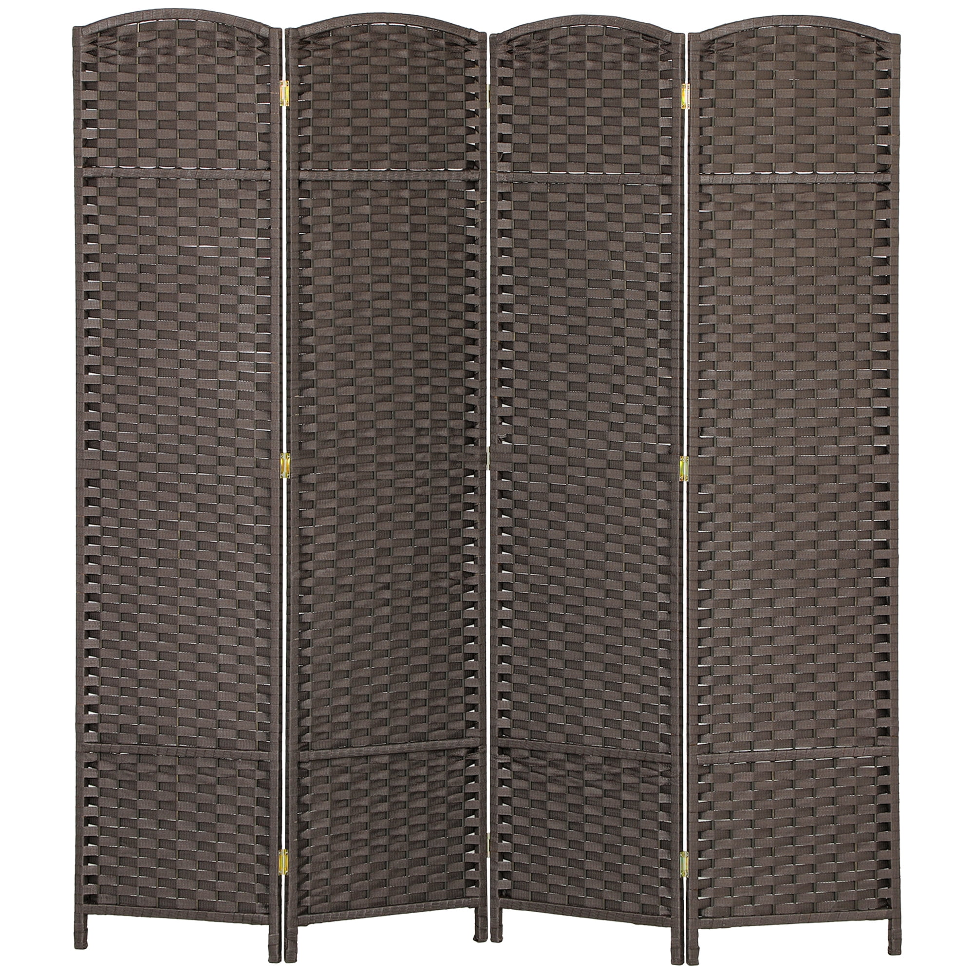 Homiyad Folding Room Divider Screen 4 Panel 5.6 ' Tall Privacy Screen ...
