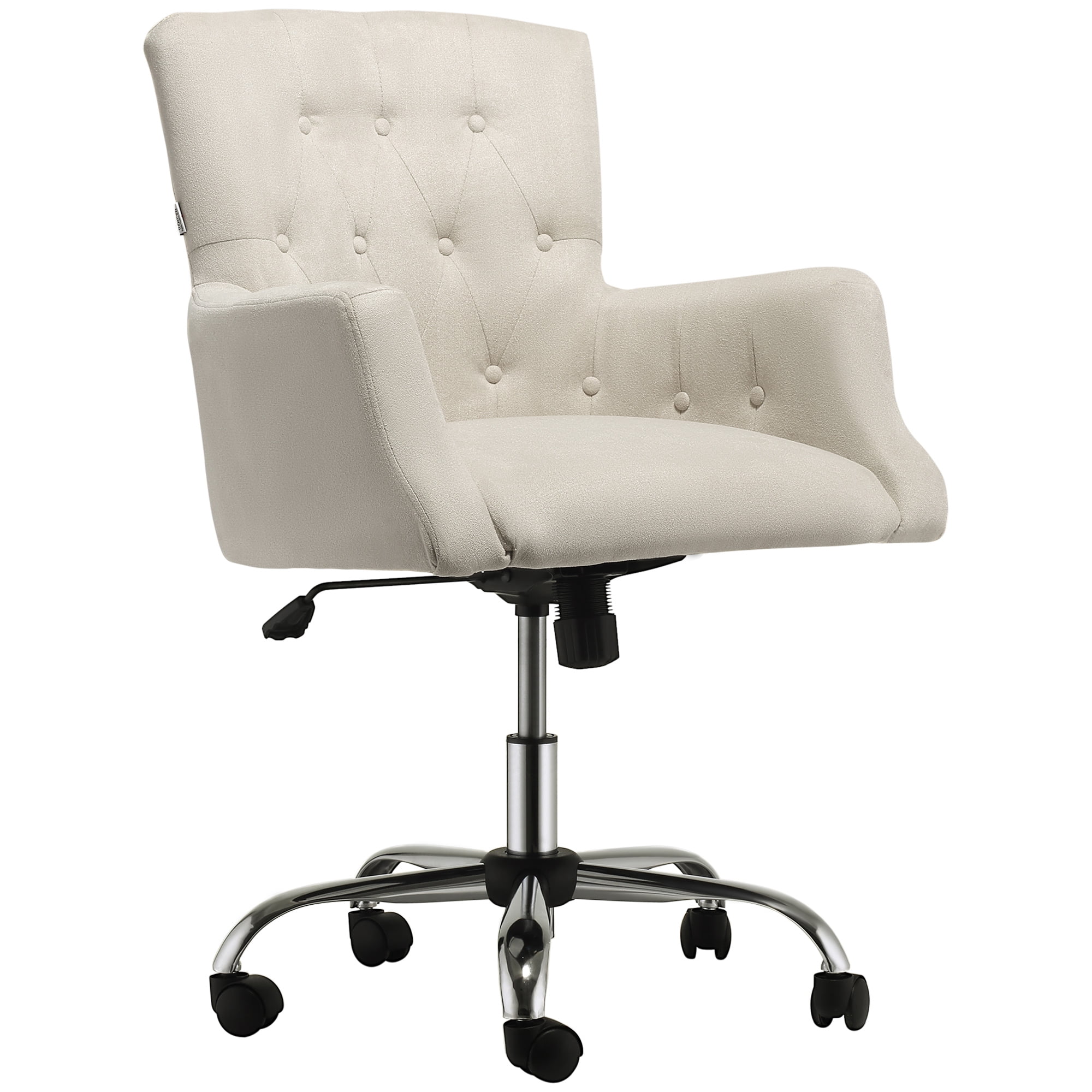 Homiyad Mid Back Task Chair, Modern Home Office Chair with Tufted ...