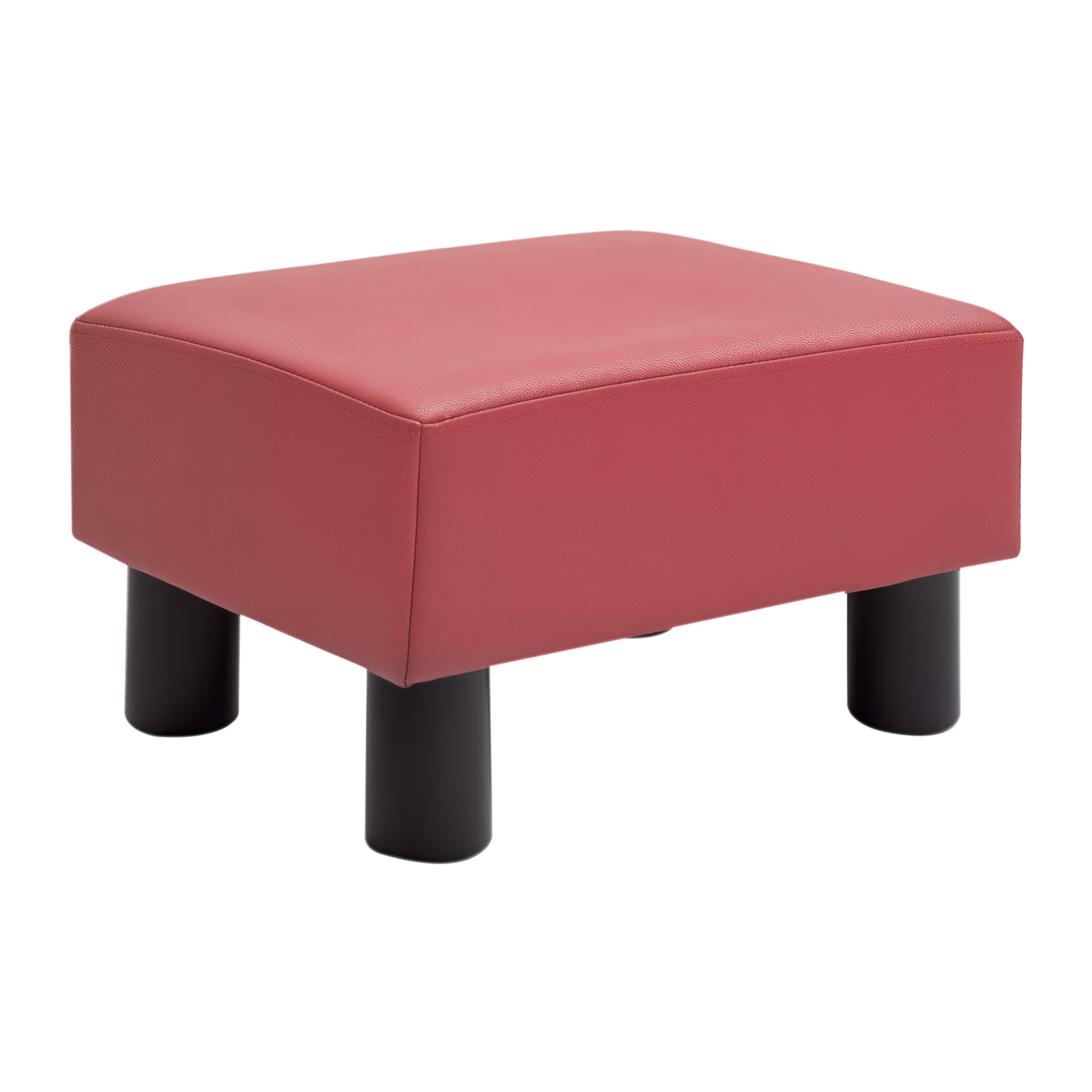 Homiyad Ottoman Foot Rest, Small Foot Stool with Faux Leather ...