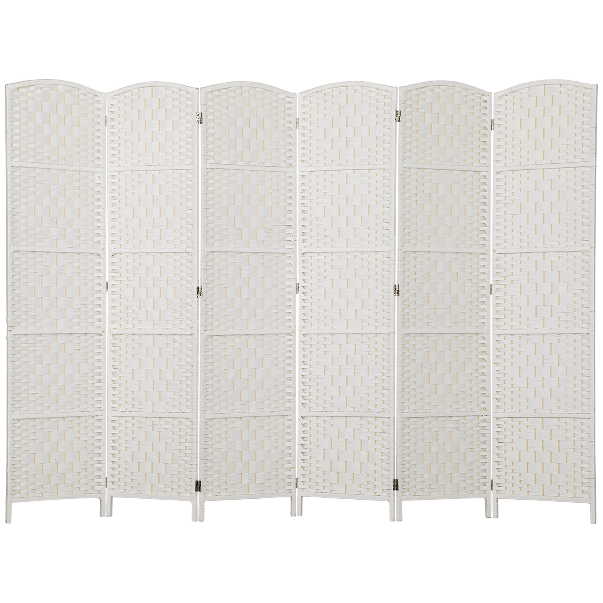 Homiyad Room Divider, 6 Panel Folding Privacy Screen, 6FT Tall Portable ...