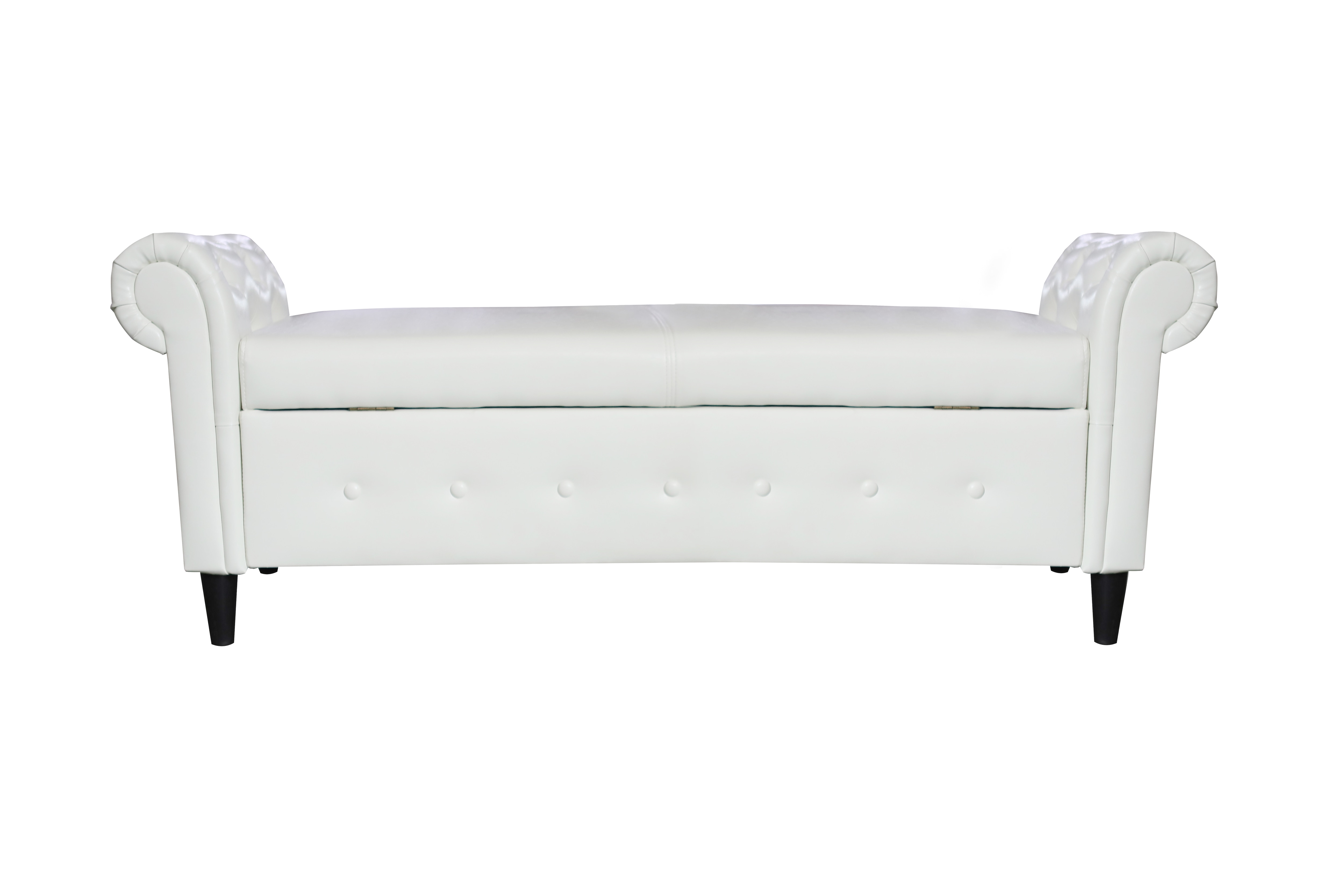 Homiyad White Multifunctional Storage Rectangular Sofa Stool - Walmart.com
