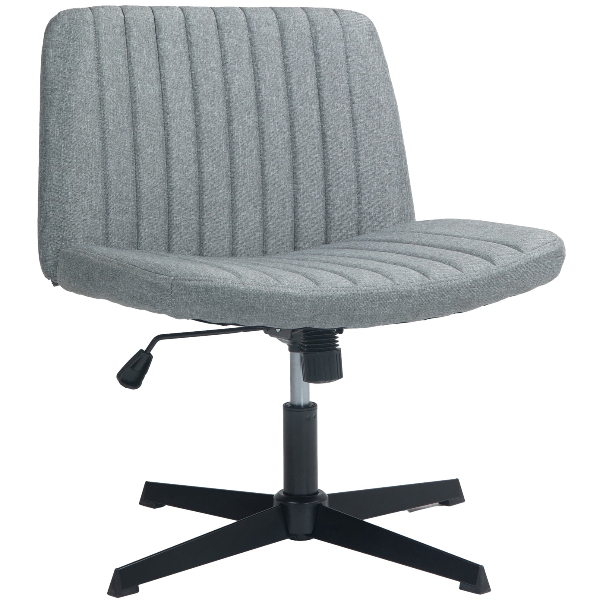 Homiyad Wide Office Chair, Armless Office Desk Chair, Computer Fabric ...