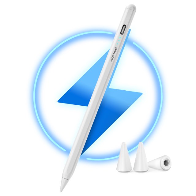 Hommie Stylus Pen, 2nd Gen Stylus for iPad 2018-2023, Fast Charging ...