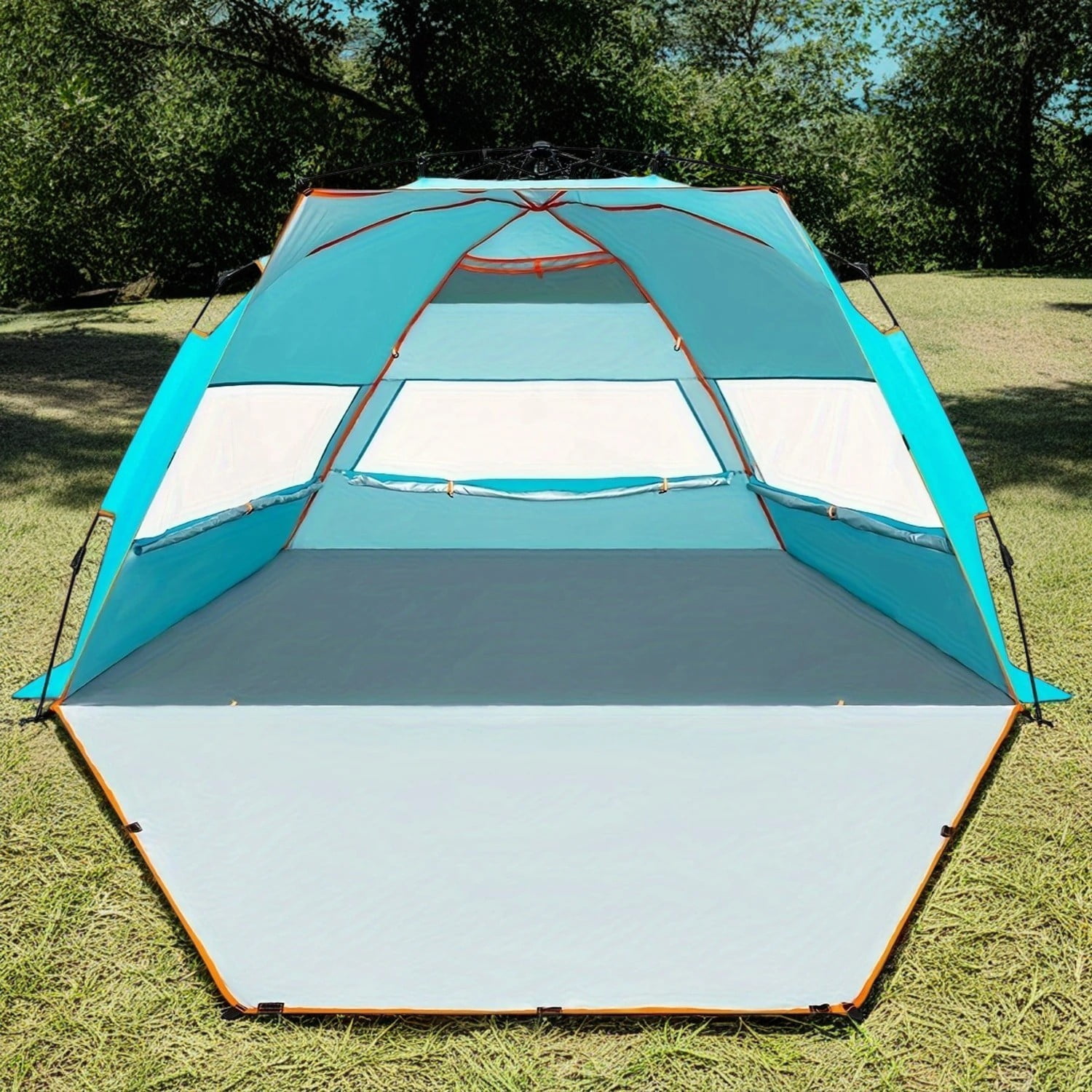 Hommoo Tents,8-Person Carlsbad Dark Room Dome Camping Tent with Screen ...