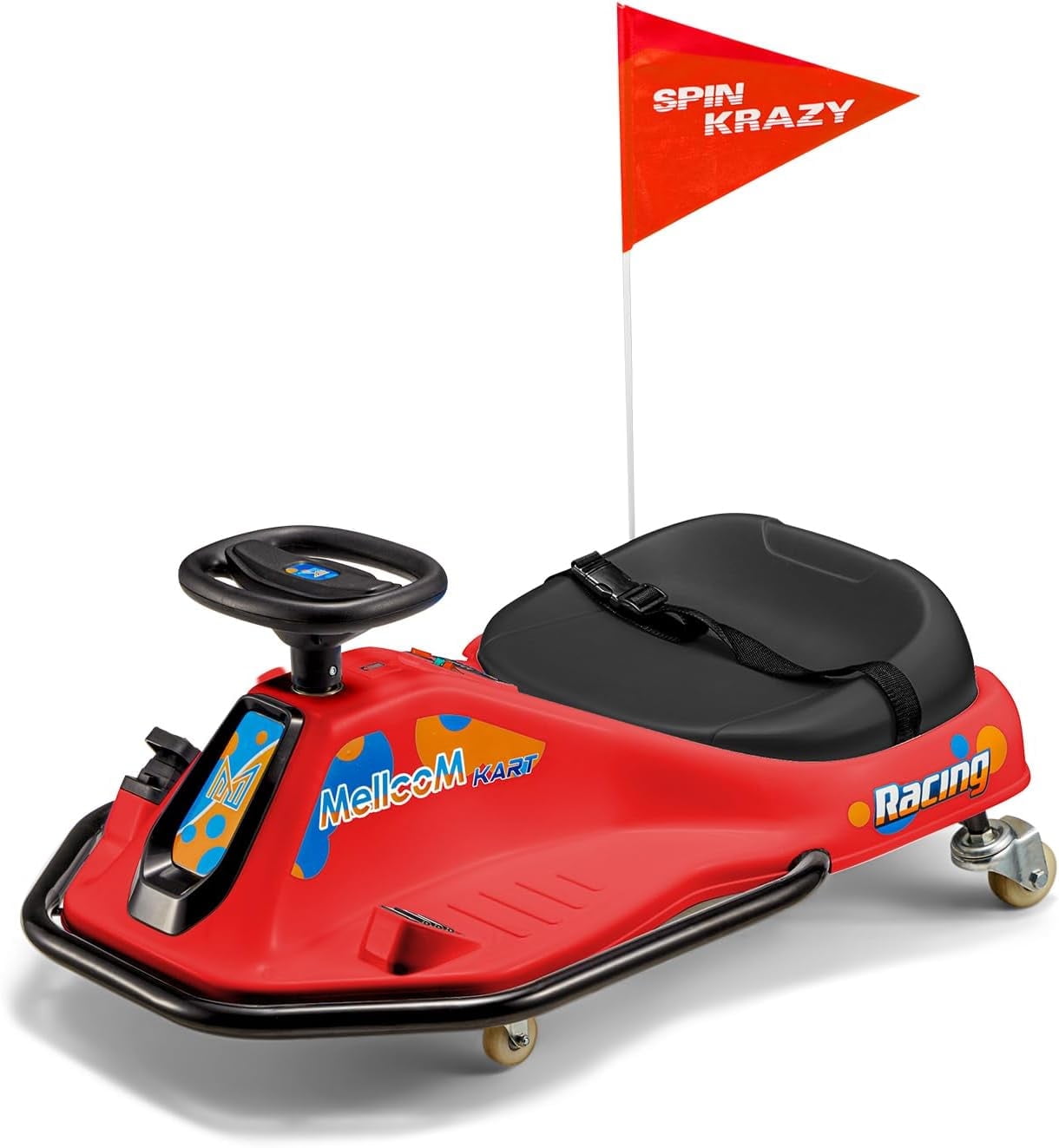 Hommow 12V Kids' Electric Drift Car, Ride-On Go-Kart with LED Lights ...