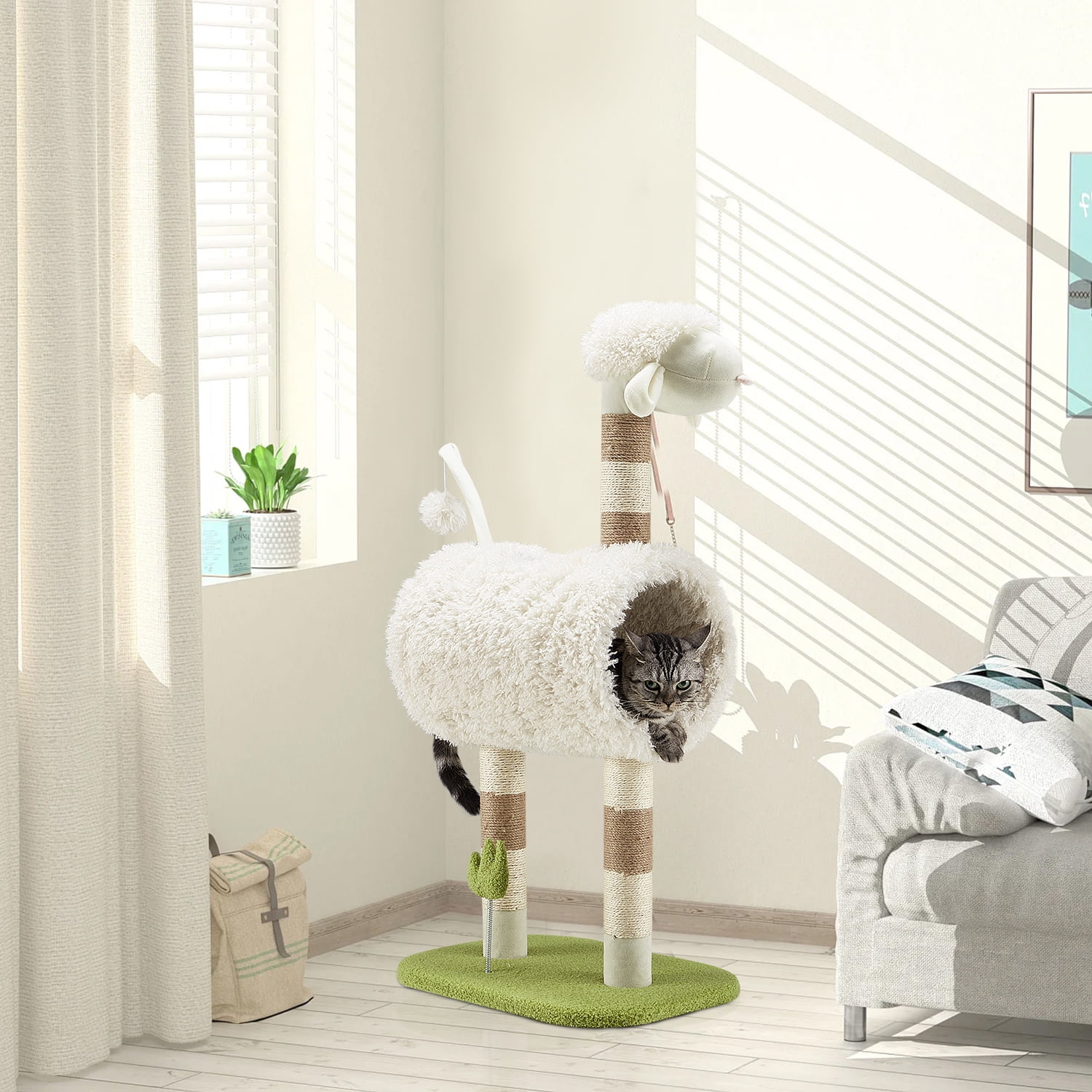 Hommow 39 Cat Tree Cat Tower With Scraching Post And Cat Condo For