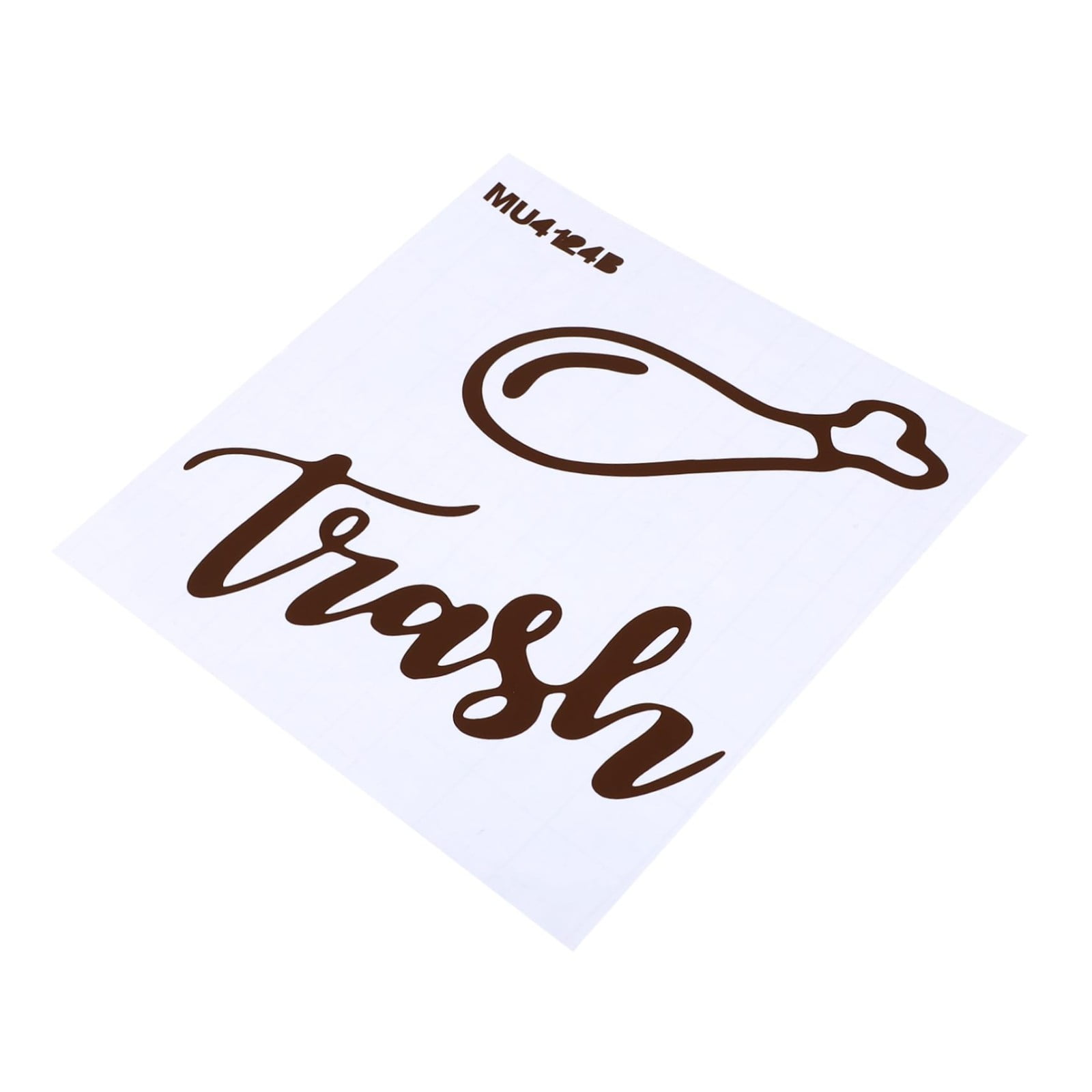 Homnglonglong Trash Bin Logo Sticker Brown-1 Sticker-Recycle Trash ...