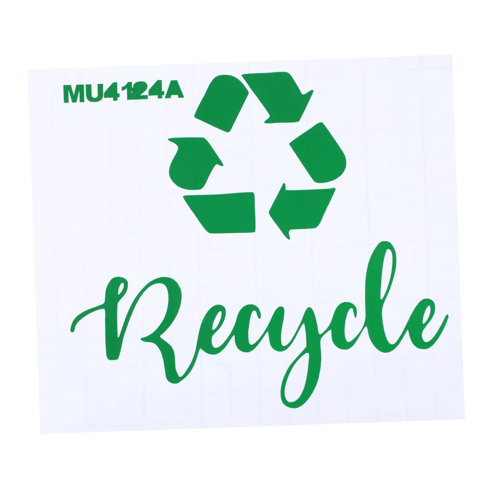 Homnglonglong Trash Can Sign Sticker Green-1 Sticker-Recycle Trash ...