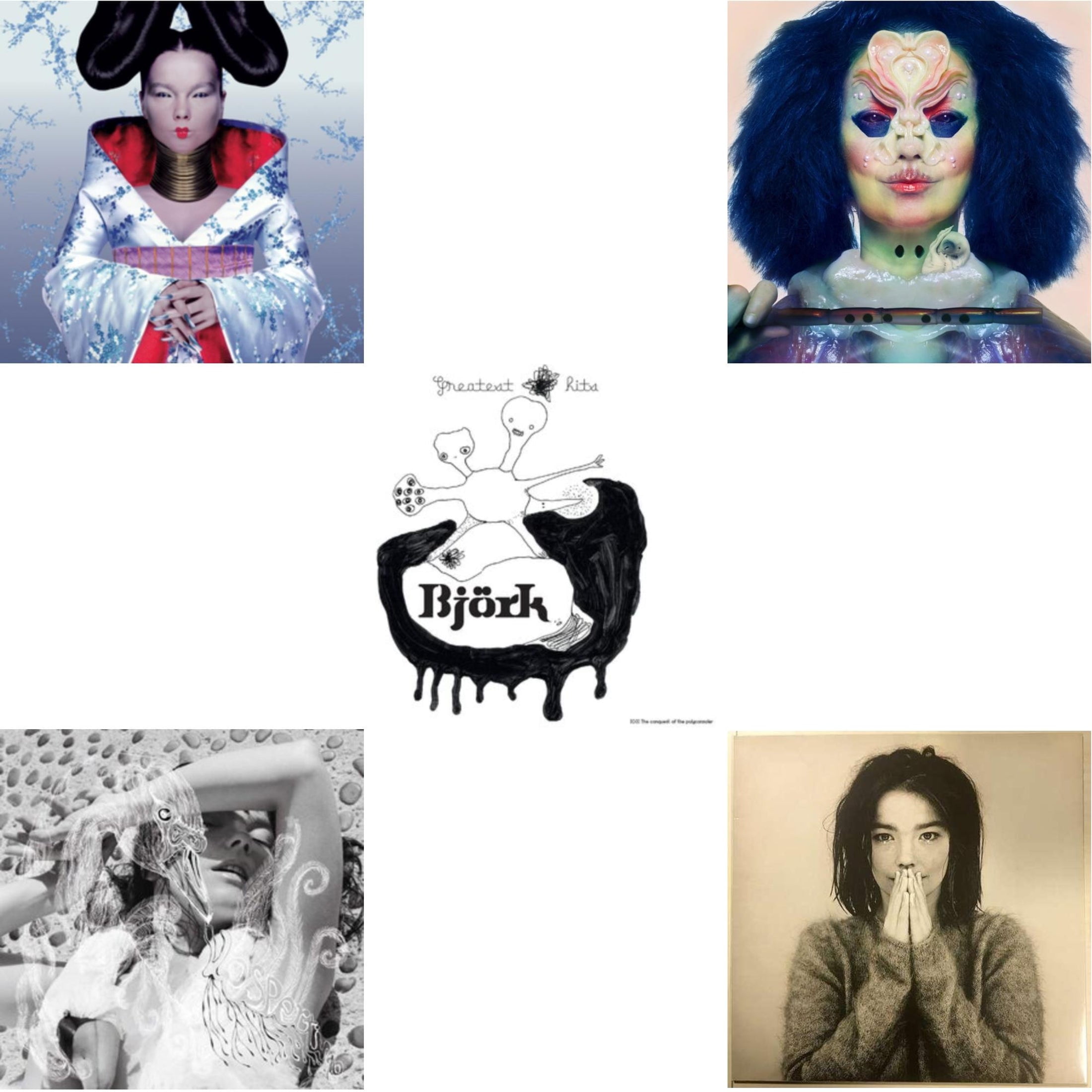Homogenic & Vespertine & Greatest Hits & Utopia & Debut [LP Vinyl ...