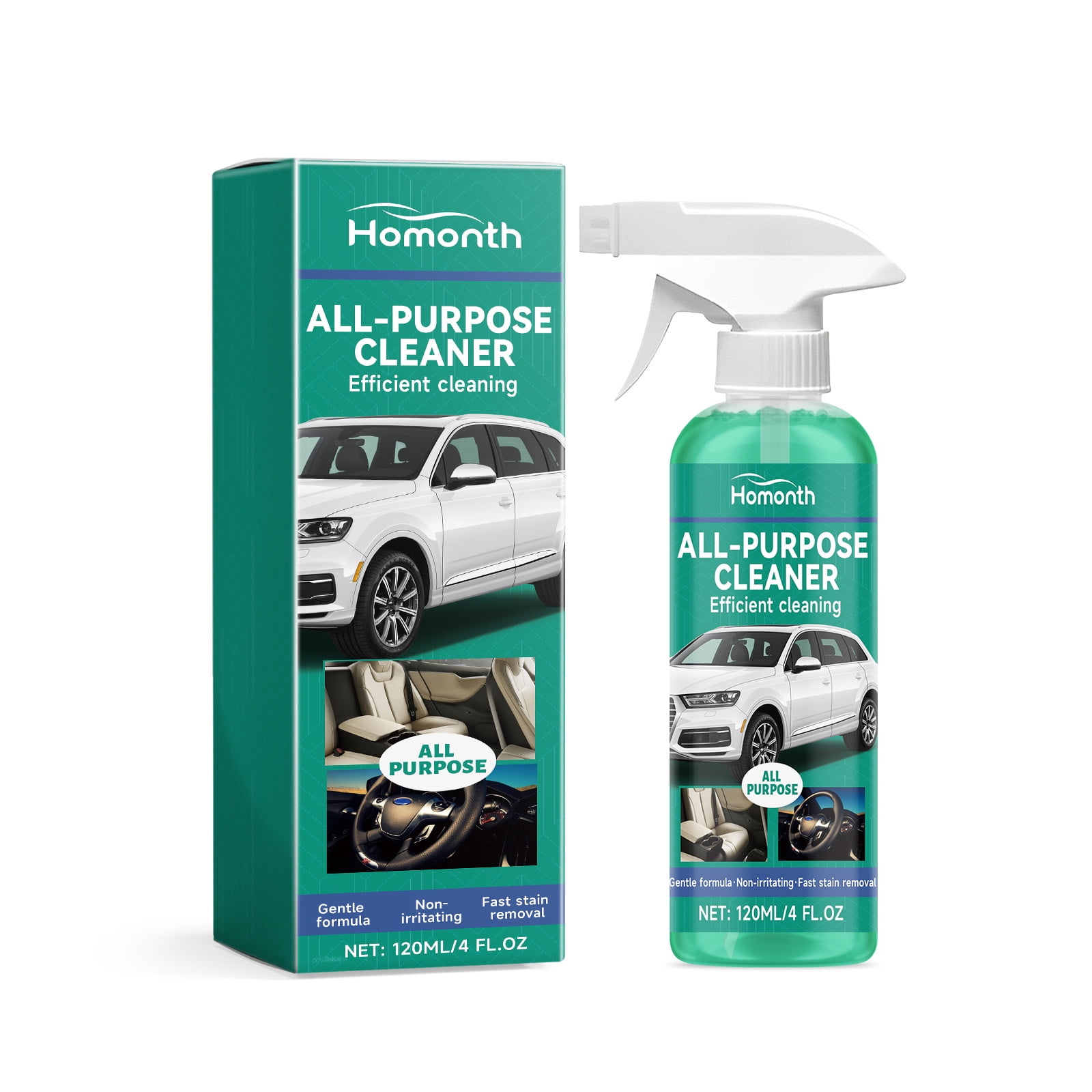 Homonth All-Purpose Cleaner - Grease & Grime Remover, Car Interiors ...