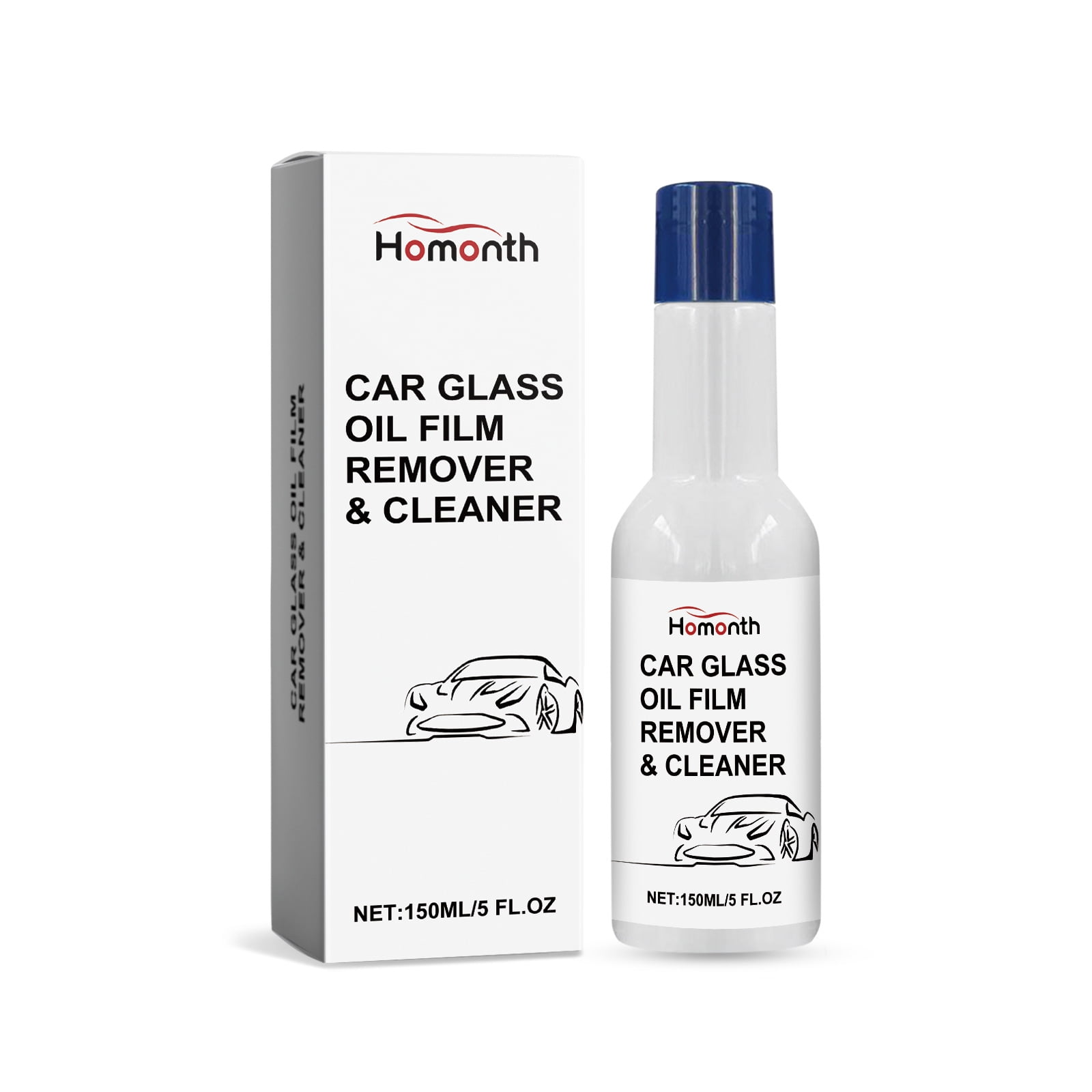 Homonth Car Glass Oil Film Remover Windshield Stain Removal Oil Film Rainproof Waterproof ...