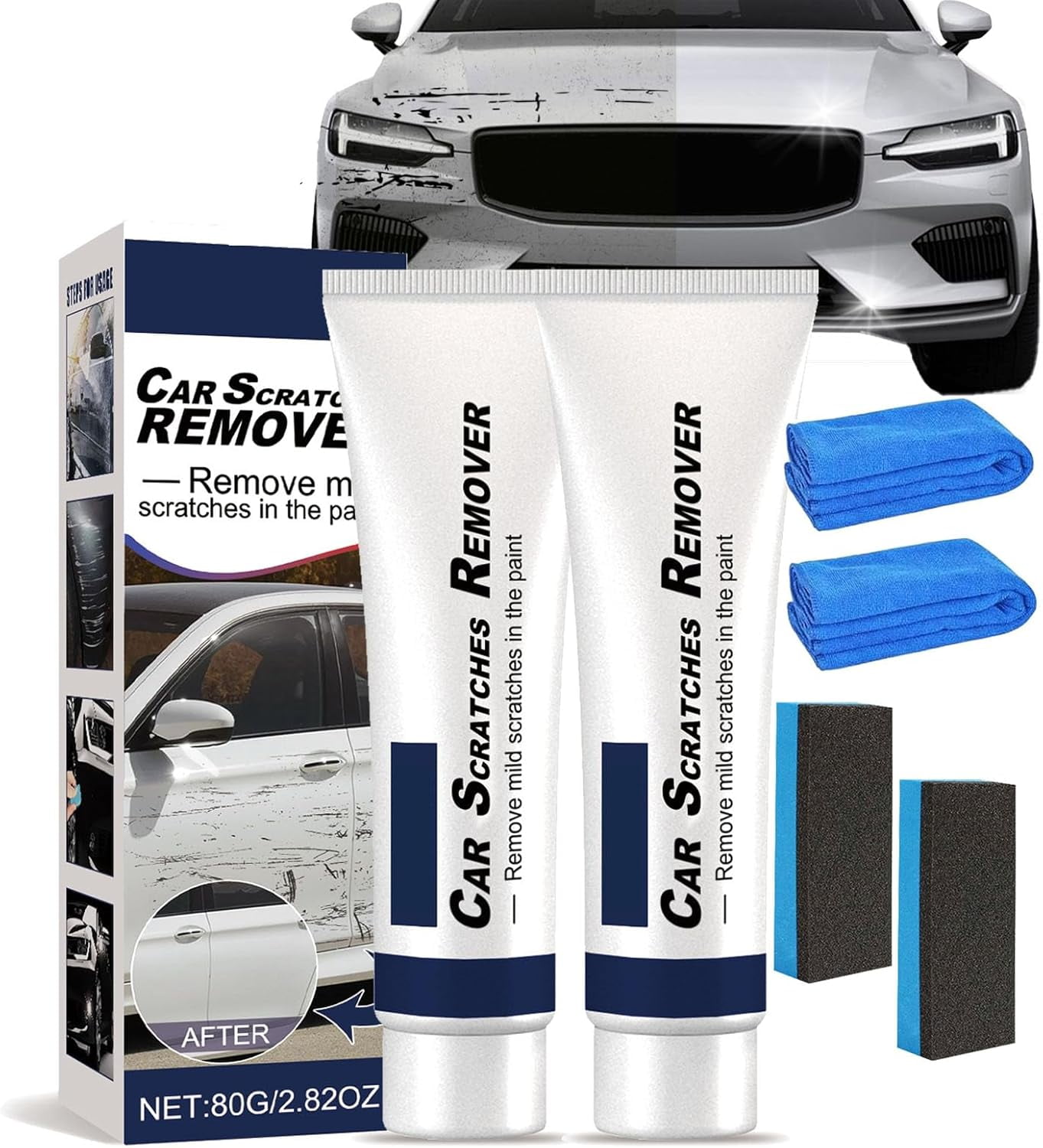 Homonth Car Scratch Repair Wax, 80g Homonth Car Scratch Remover for ...