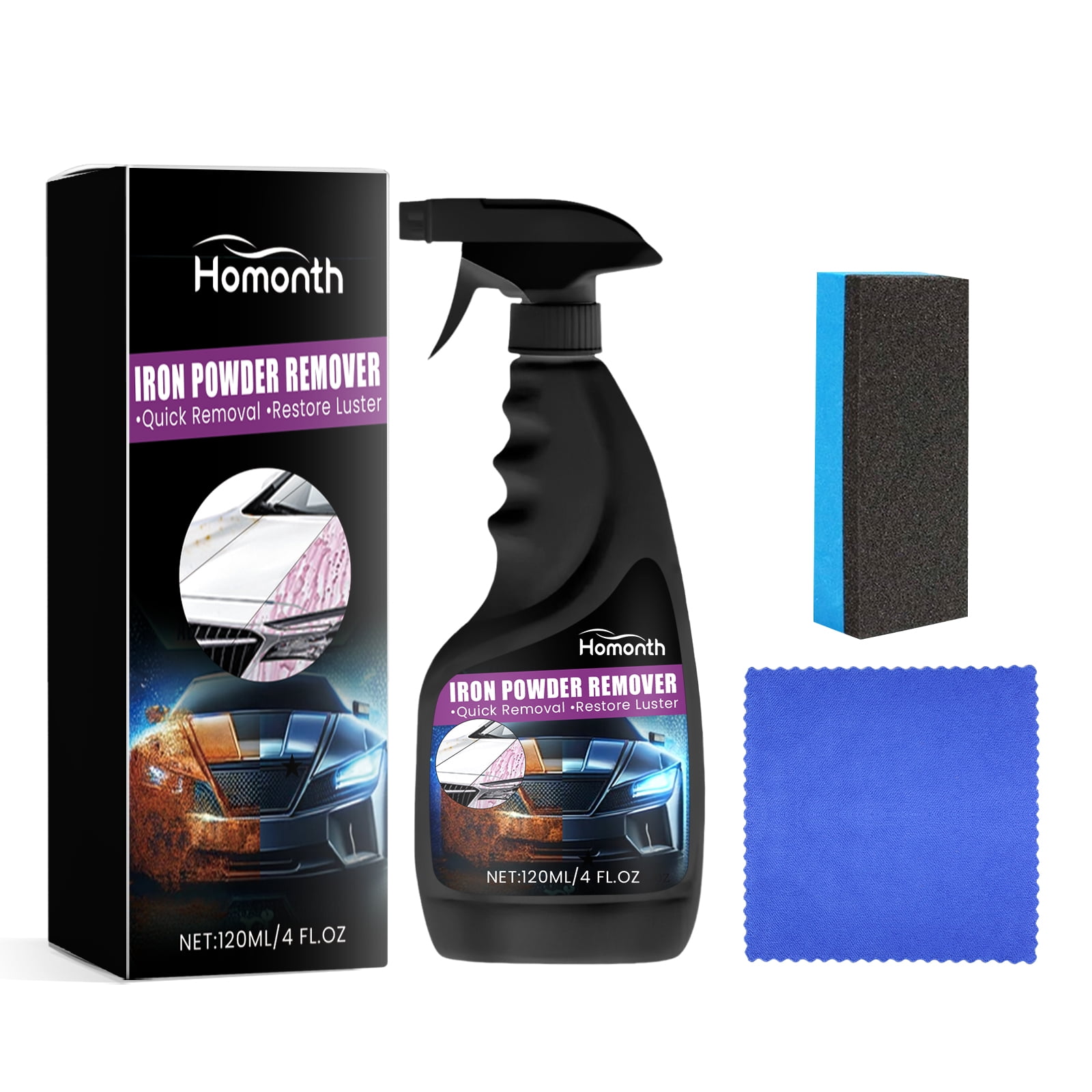 Homonth Iron Powder Remover, Wheel Hub Metal Parts Cleaning ...