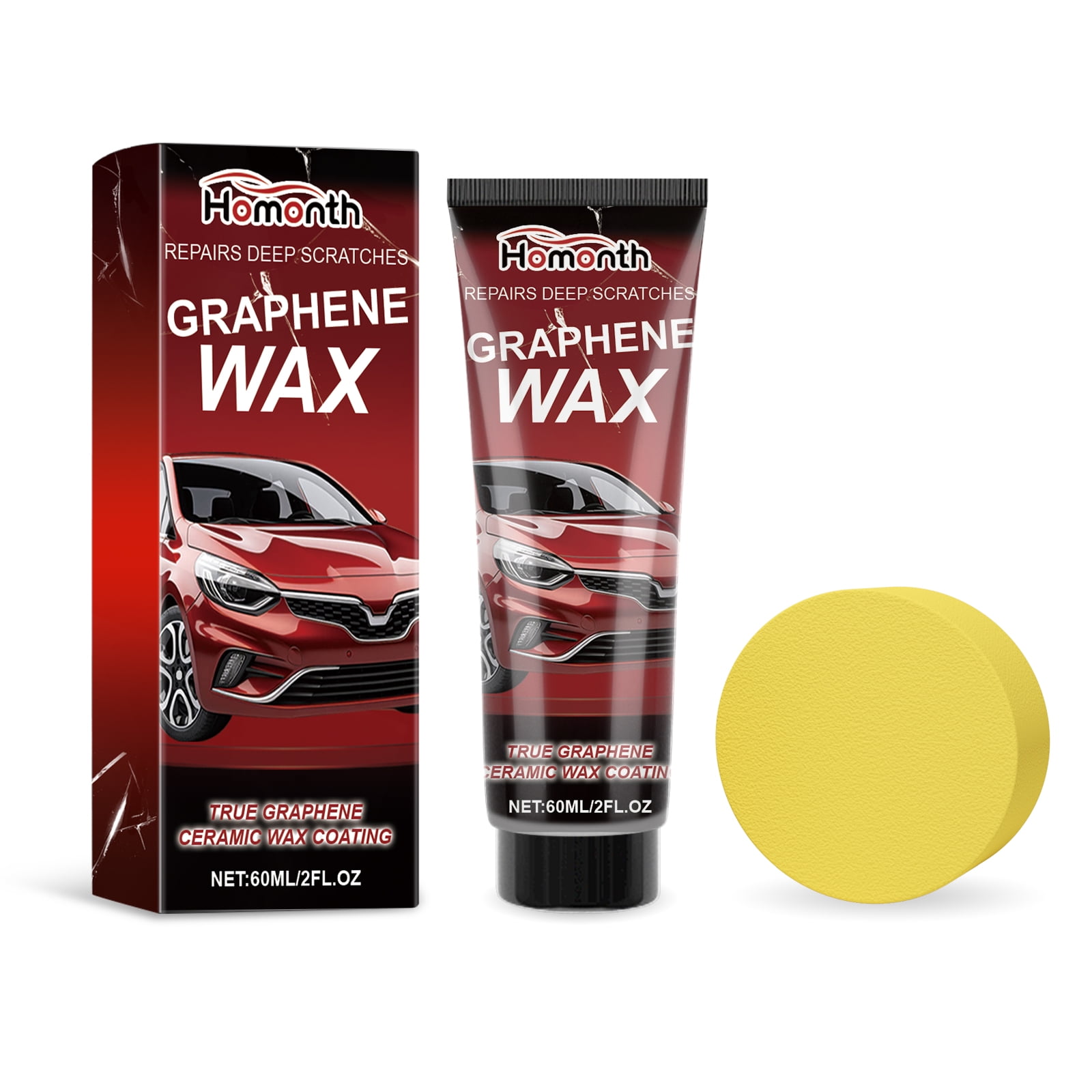Homonth Repairs Deep Scratches Graphene Wax, Car Paint Repair Deep Scratches Graphene Wax Car ...