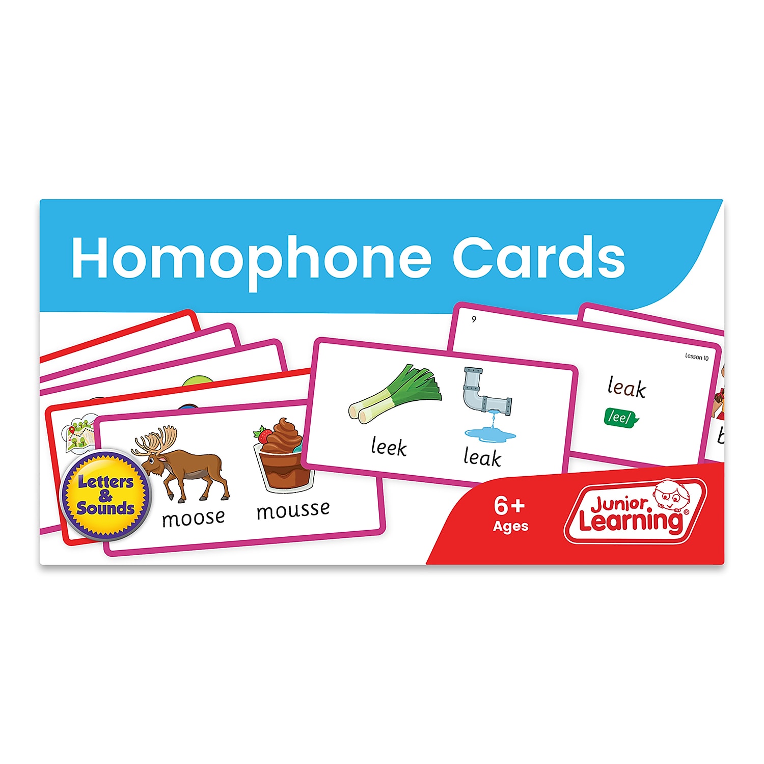Homophone Flashcards: Junior Learning, The Science of Reading ...