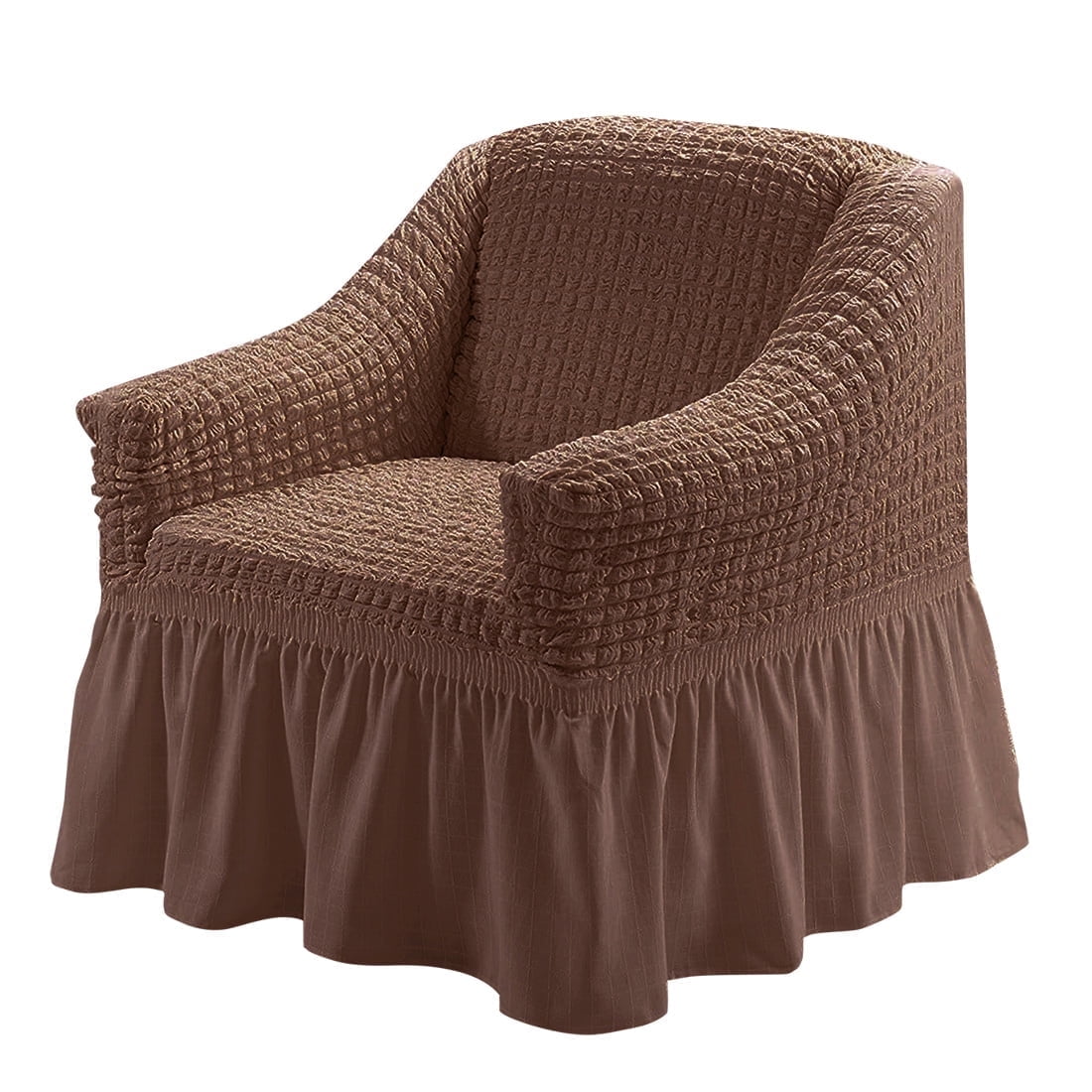 Homore 1 Piece Sofa Slipcover with Pleated Ruffled Skirt Washable High ...
