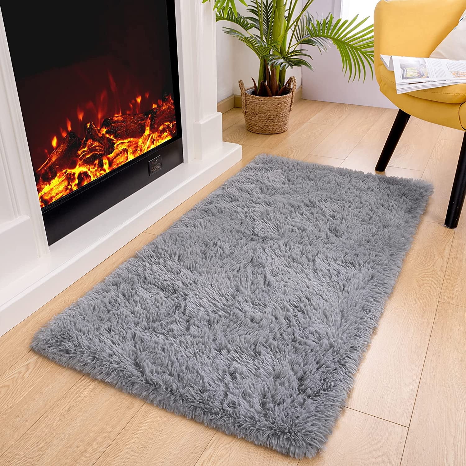 Homore Super Soft Area Rugs Fluffy Carpets for Bedroom Living Room 2' x ...