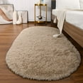 Homore Ultra Soft Modern Oval Rugs for Bedroom and Living Room, 2.6' x ...
