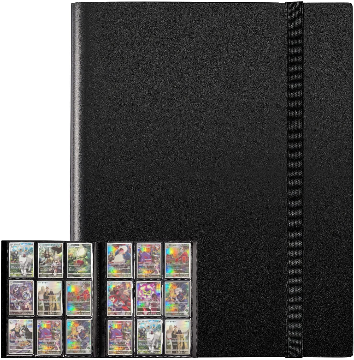 Homotte Trading Card Binder, 9 Pocket Sleeves, 360 Card Capacity ...