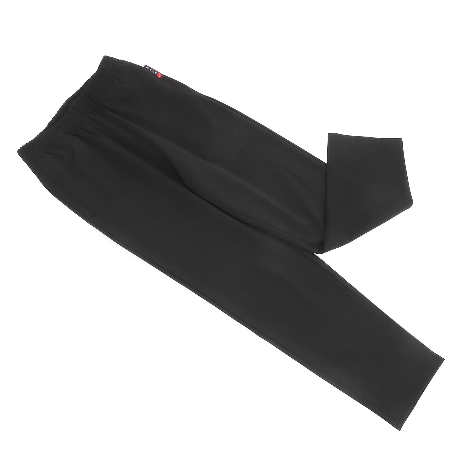Homoyoyo Black Cotton Chef Pants for Men, Stain Resistant, Comfortable ...