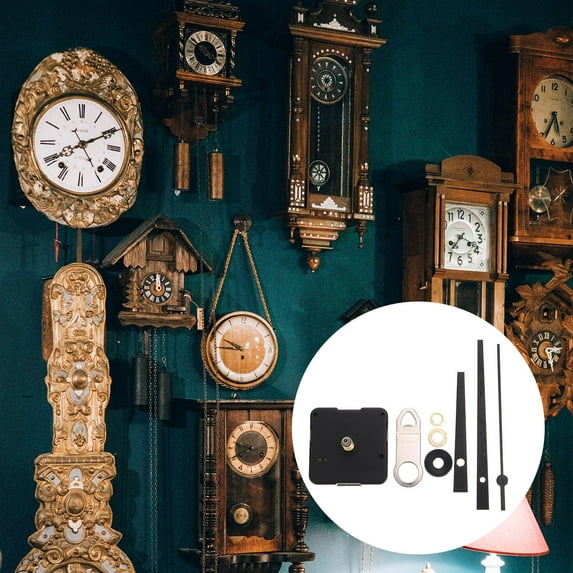 Homoyoyo 1 Set Clock Hands and Motor Kit Black Wood Plastic for Wall ...