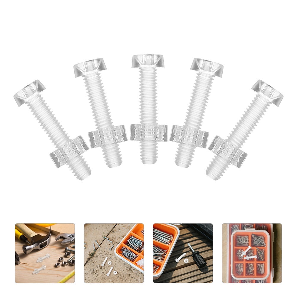 Homoyoyo 10 Set Acrylic Furniture Screws For Installation Of Home ...