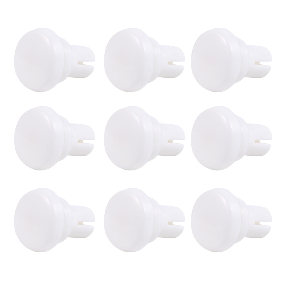 Homoyoyo 100Pcs White R Type Rivet Nut Plastic Buckle Nylon Clips for ...