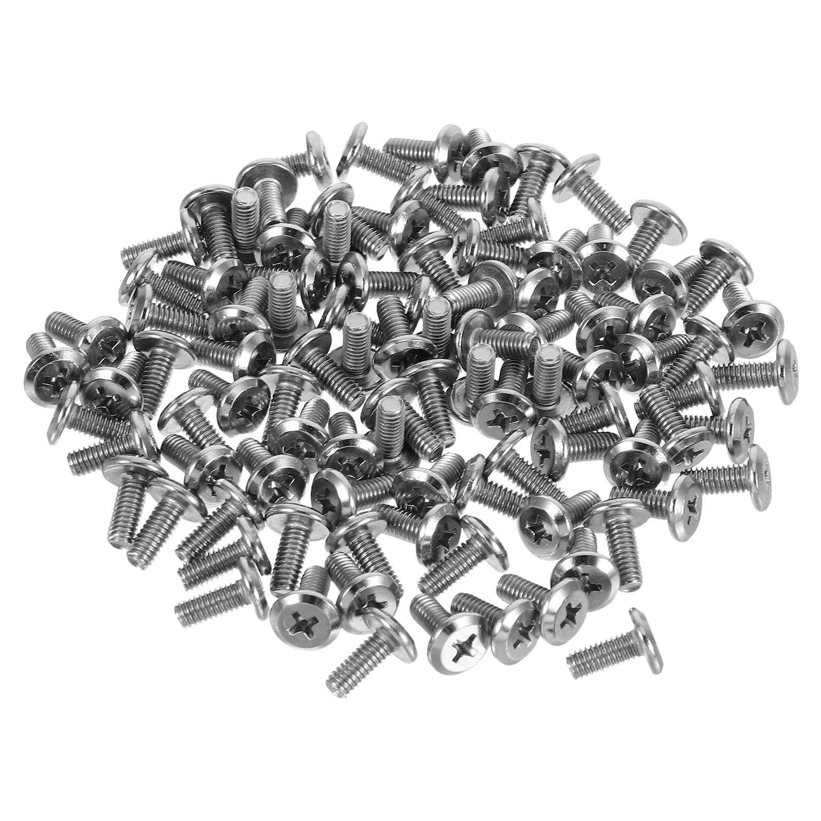 Homoyoyo 100Pcs Flush Finish Flat Head Screws for Kitchen Cupboard and ...