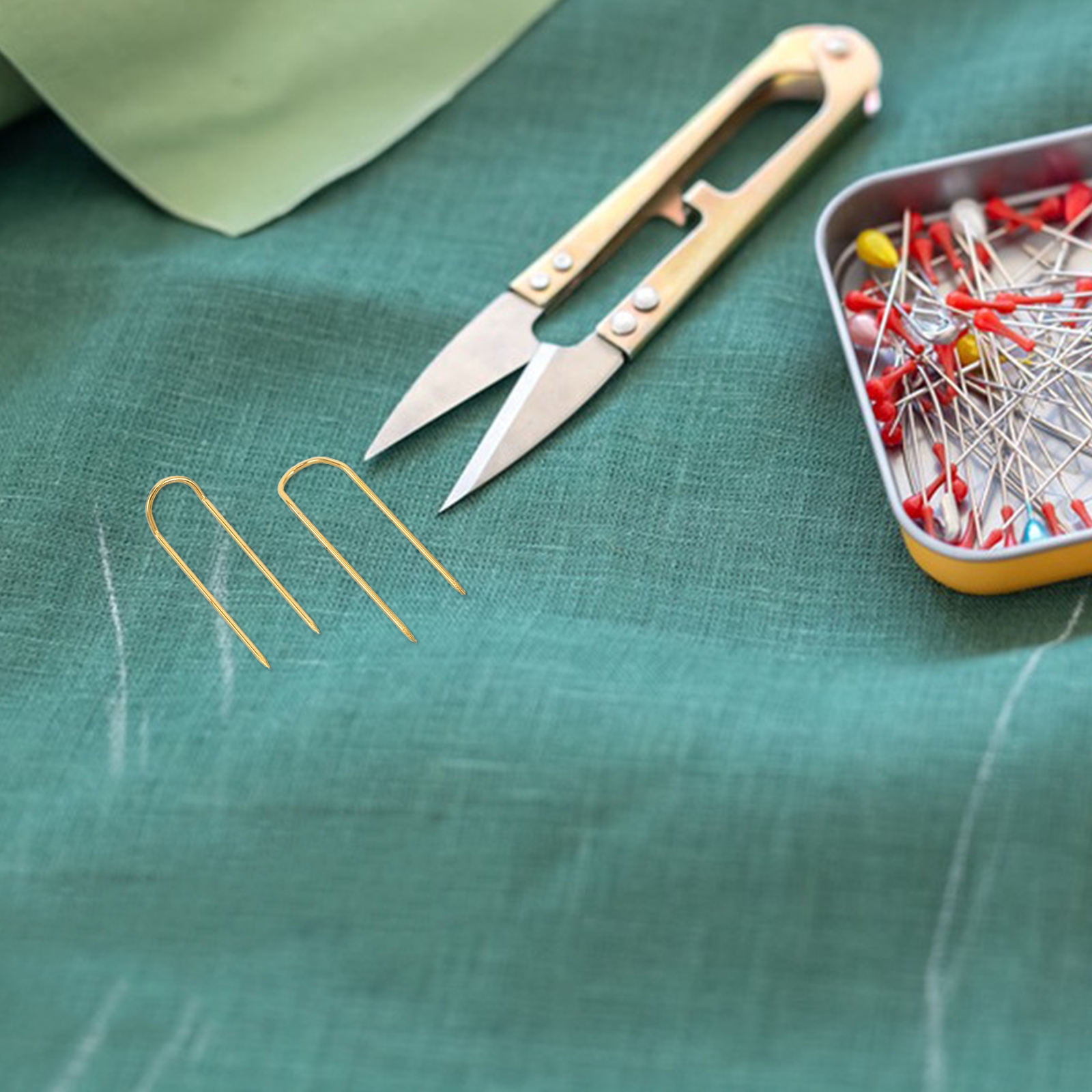 Homoyoyo Golden Steel U Pins for Sewing - Double Pointed, Durable ...