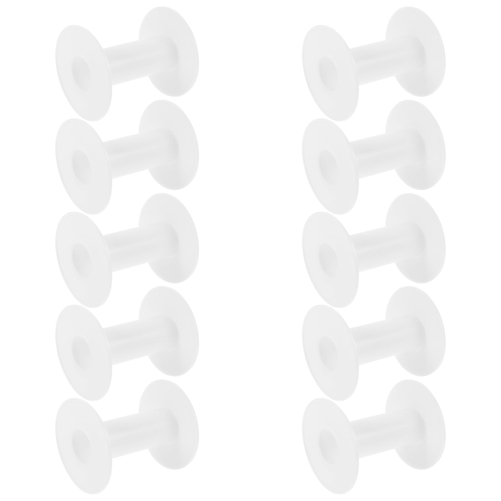 Homoyoyo Empty Bobbins Sewing Bobbins White Plastic 10Pcs - Walmart.com