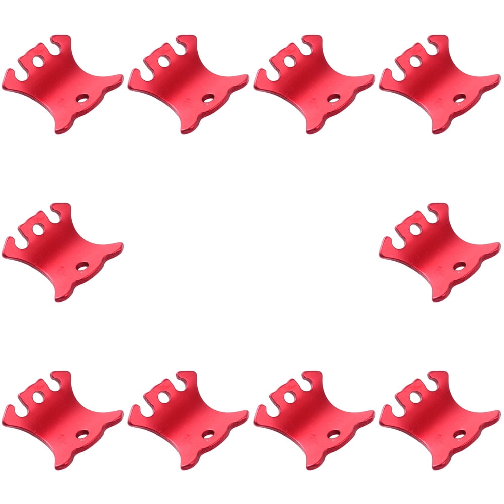 Homoyoyo 10Set Lightweight Rope Fasteners for Outdoor Activities Red ...