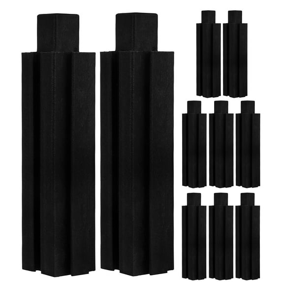 Homoyoyo Black Plastic Raised Planter Legs for Garden Beds, Easy ...