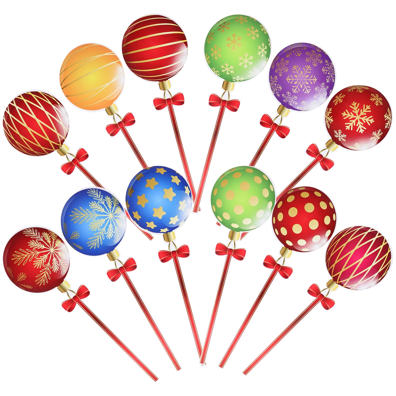 Homoyoyo 12Pcs Christmas Candy Shape Magnetic Fridge Magnets PVC ...