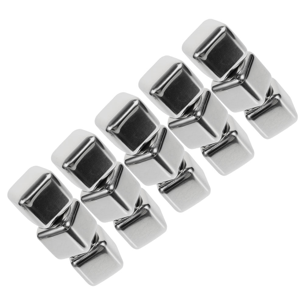 Homoyoyo Bar Drinkers Ice Cubes Stainless Steel Silver 15Pcs 1.1In ...