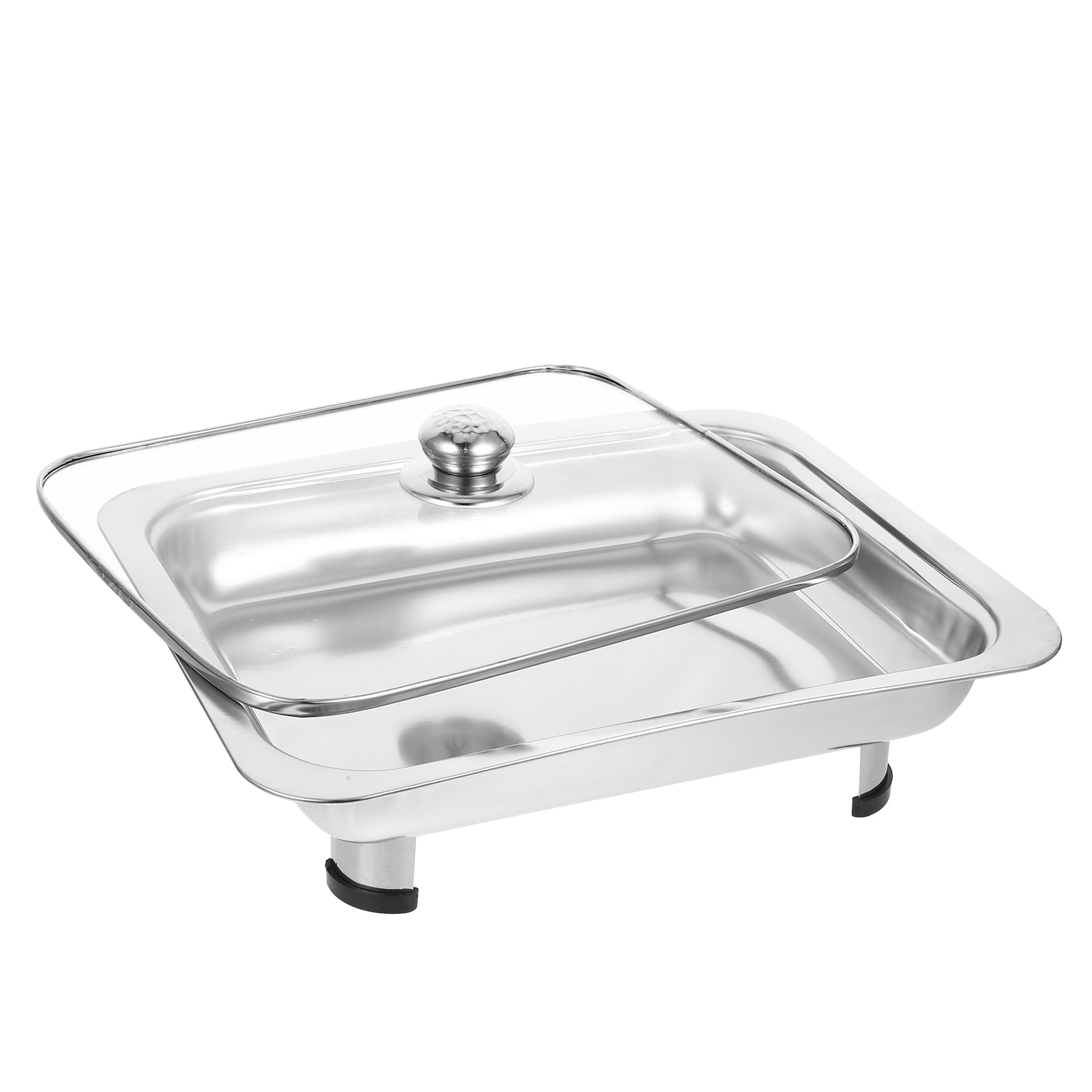 Homoyoyo 1Pack Buffet Tray With Transparent Cover Smooth Surface Design ...