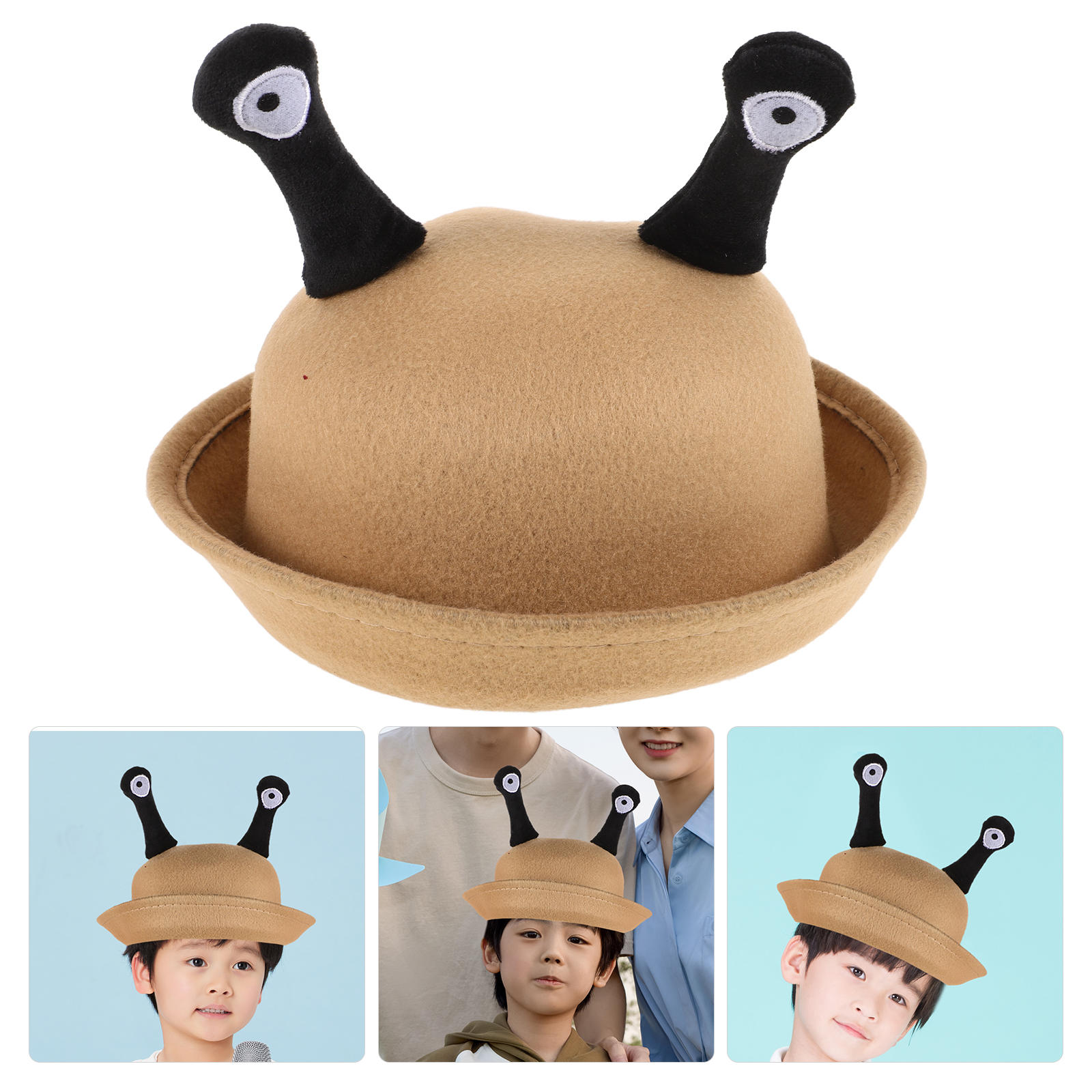 Homoyoyo Hats for Kids Girls Light Brown Woolen 1Pack 9.1x7.9in ...