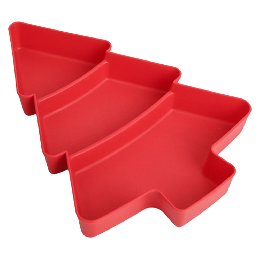 Homoyoyo Red Multi-Functional PP Compartment Tray for Christmas Holiday ...