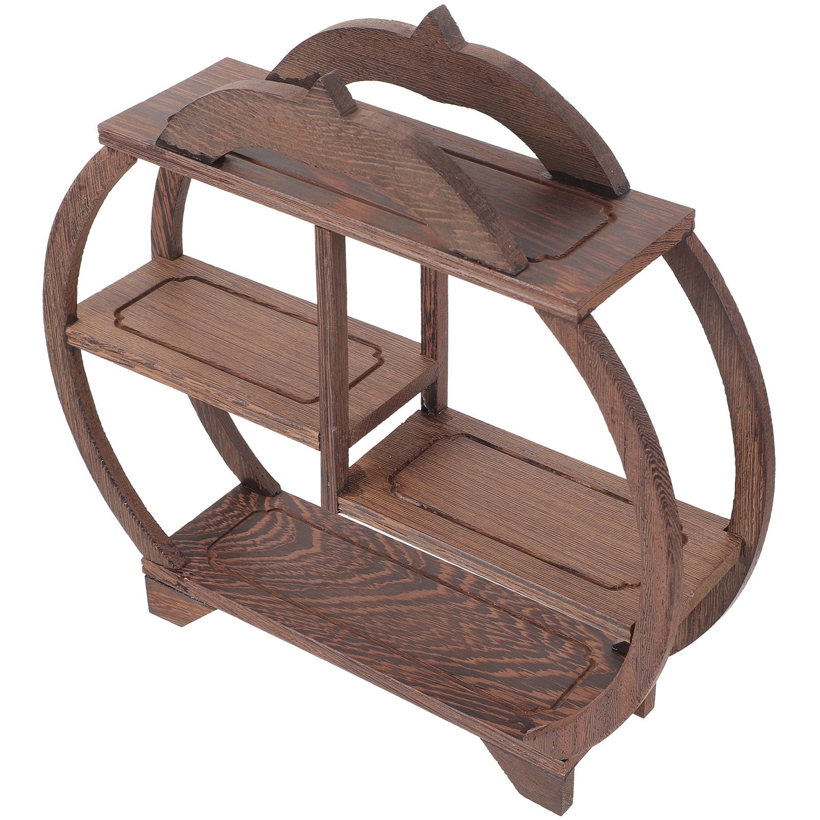 Homoyoyo 1Pack Wood Wall-Mounted Display Stand Coffee 28X28CM Size For ...
