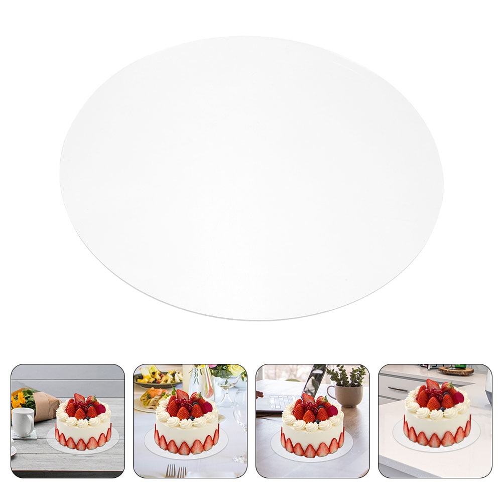 Homoyoyo 1Pcs Reusable Acrylic Cake Board for Simple and Elegant Cakes ...