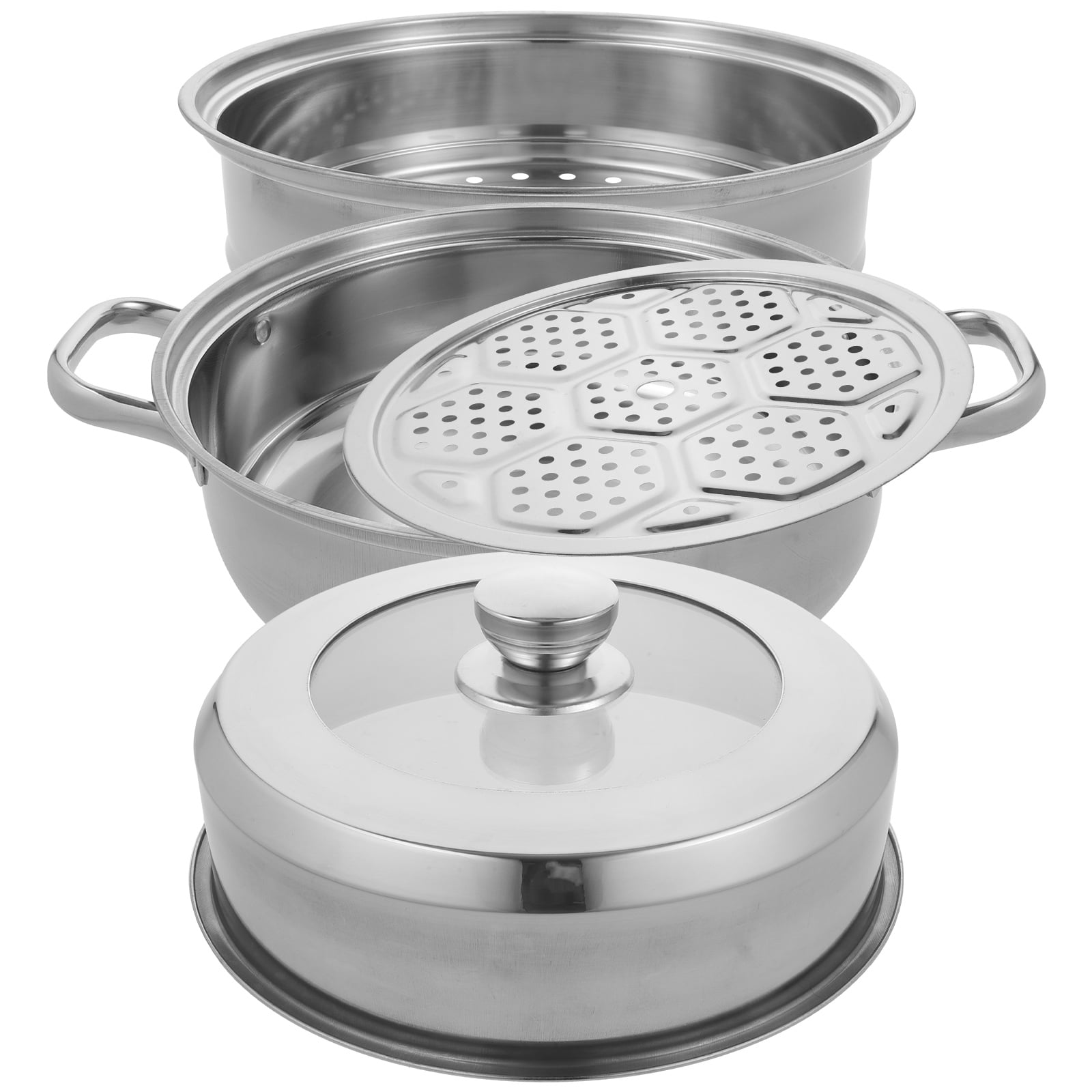 Homoyoyo 1Pcs Stainless Steel Steamer Inner Pot for Induction Cooker ...