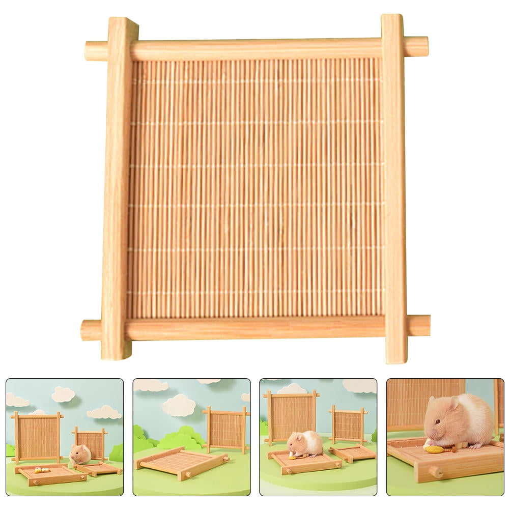 Homoyoyo Temperature Regulation Hamster Cooling Mat Light Brown Bamboo ...