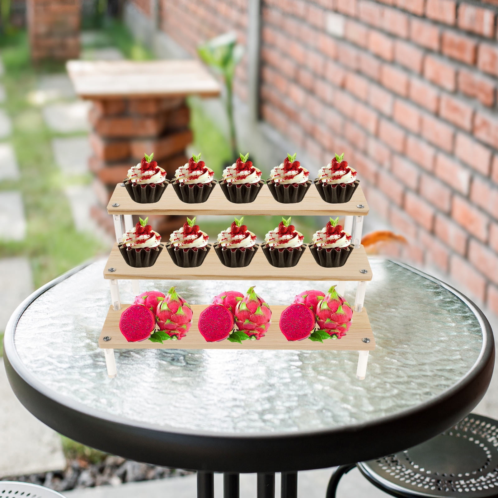 Homoyoyo 1Set Buffet Display Rack for Cakes and Desserts in Stepped ...