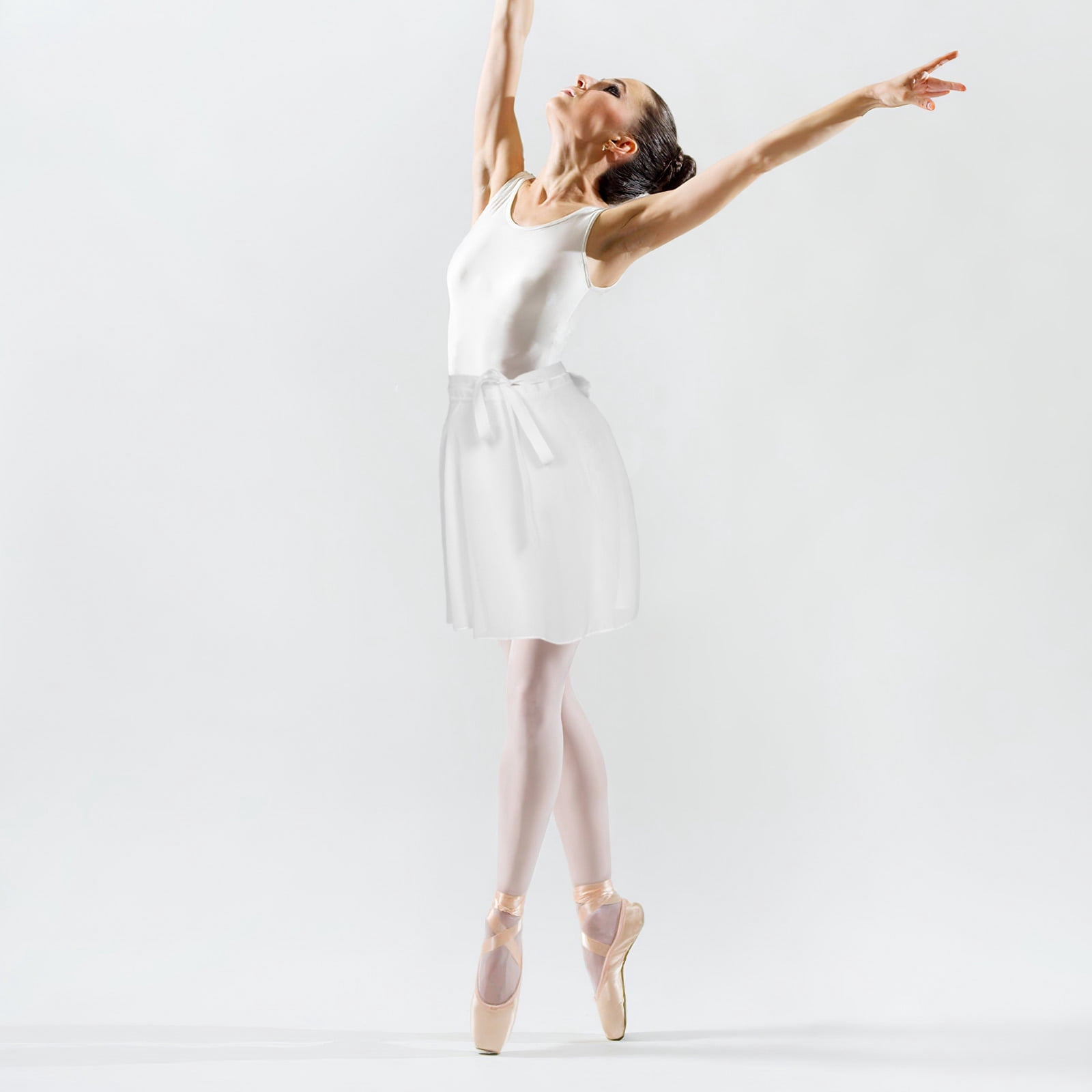 Homoyoyo White Ballet Dance Skirts for Women and Girls, Lightweight ...