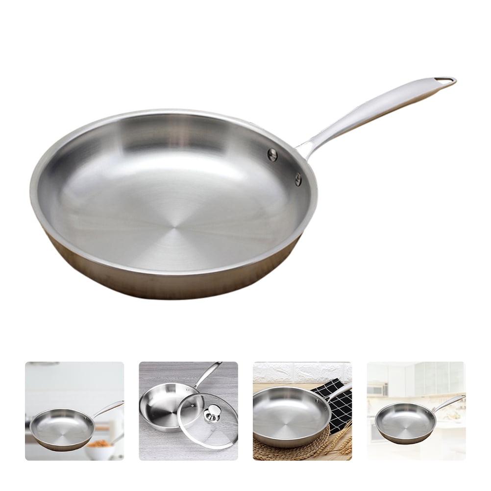 Homoyoyo 1Set Frying Pan Nonstick Stainless Steel Non Stick Quick Heat ...