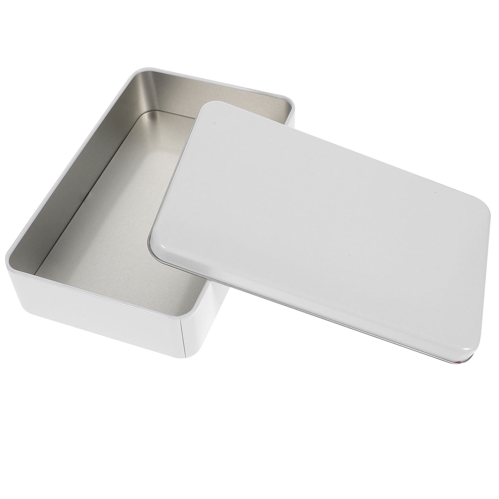 Homoyoyo White Tinplate Tiramisu Storage Box Practical Travel Container ...