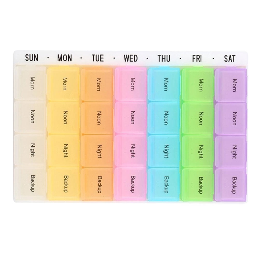 Homoyoyo 1Set Square Pill Medicine Tablet Box Containers For Tablets ...